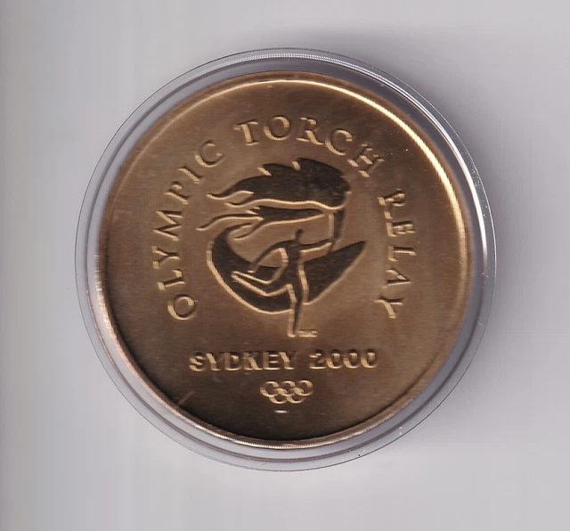 AUSTRALIAN: 2000 SYDNEY Olympics Torch Relay Medallion .. .. $7.00 ...