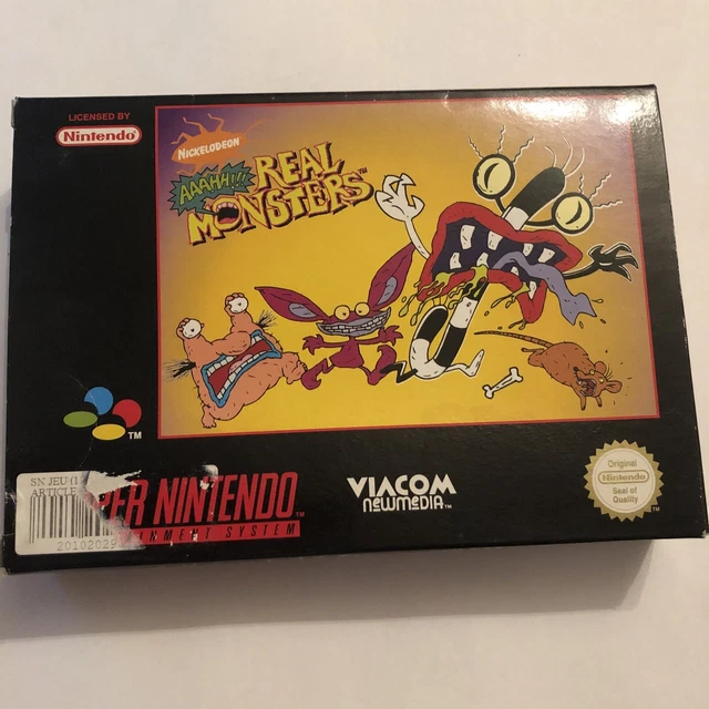 NICKELODEON: AAAHH! REAL Monsters - Super Nintendo SNES - Jeu Complet ...