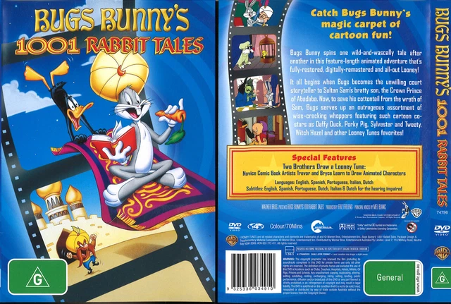 172D NEW SEALED DVD Region 4 BUGS BUNNY S 1001 RABBIT TALES $88.00 ...