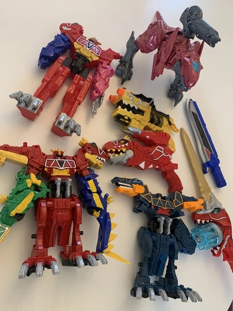 HUGE POWER RANGER Dino charge Figures, vehicles & Charges Bundle 🦖 £72. ...