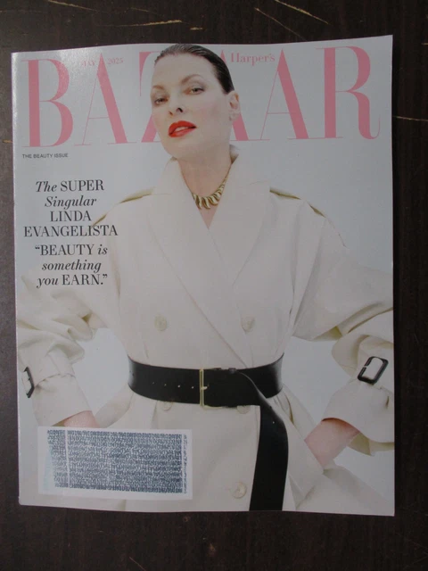 HARPERS BAZAAR MAGAZINE May 2025 Linda Evangerlista Cover Beauty Issue ...