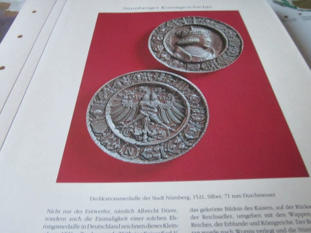 NÜRNBERG ARCHIV 3 Kunstgeschichte 3062 Dedikationsmedallie Nürnberg ...