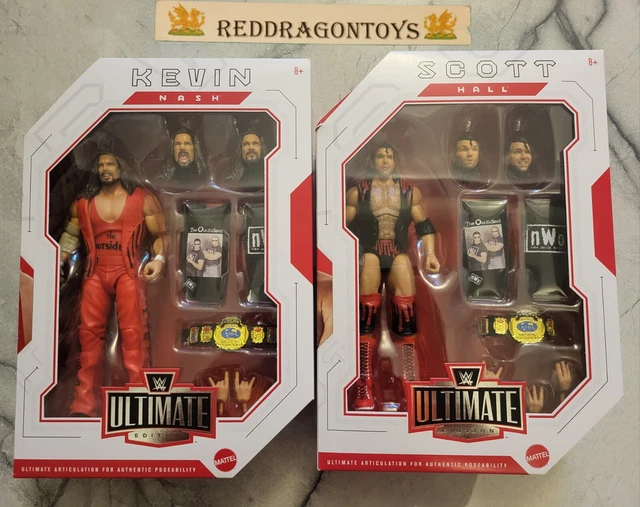 WWE ULTIMATE EDITION nWo OUTSIDERS KEVIN NASH SCOTT HALL FIGURES NEW ...