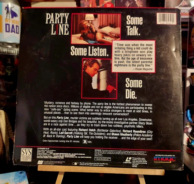 PARTY LINE LASERDISC 90's rare slasher giallo Baywatch girl SHAWN ...