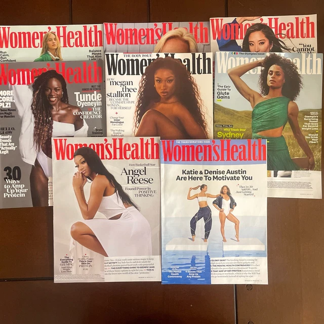WOMEN’S HEALTH MAGAZINES 2023 - 2024 Megan STALLION Sydney Sweeney Angel Lot 8 £13.34 - PicClick UK