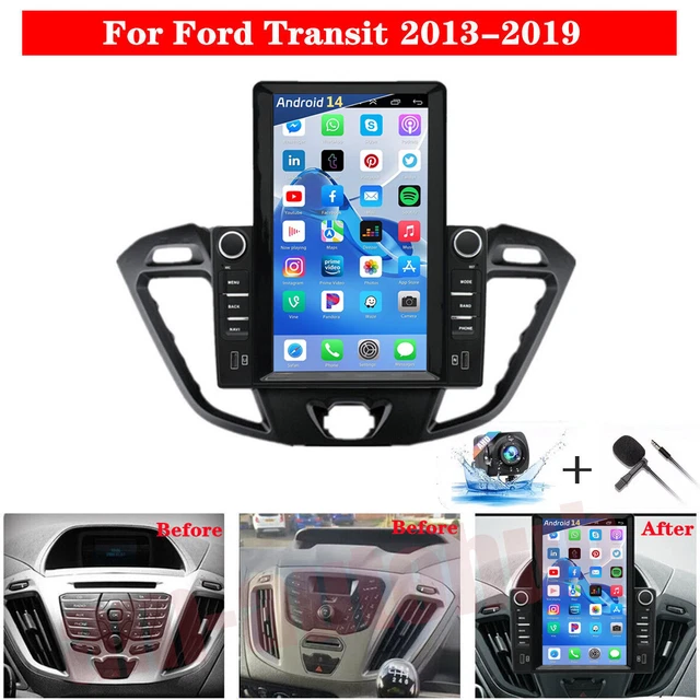 CARPLAY FOR 2013-2019 Ford Transit Custom Head Unit Android 14 Radio ...