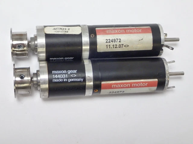 MAXON MOTOR 224972 With Maxon Gear Head 144031, Lot Of 2 $329.95 ...