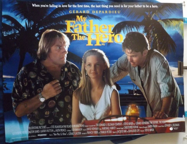 MY FATHER THE Hero - Gerard Depardieu Original Quad Cinema Poster £7.99 ...