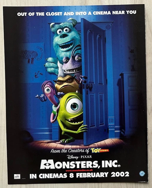 MONSTERS INC - 2002 full page UK magazine ad DISNEY PIXAR £3.95 ...