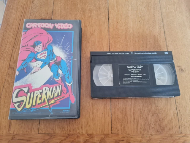 SUPERMAN DC COMICS Cartoon Vidéo 30 Minutes VHS K7 1942 / 1943 ...