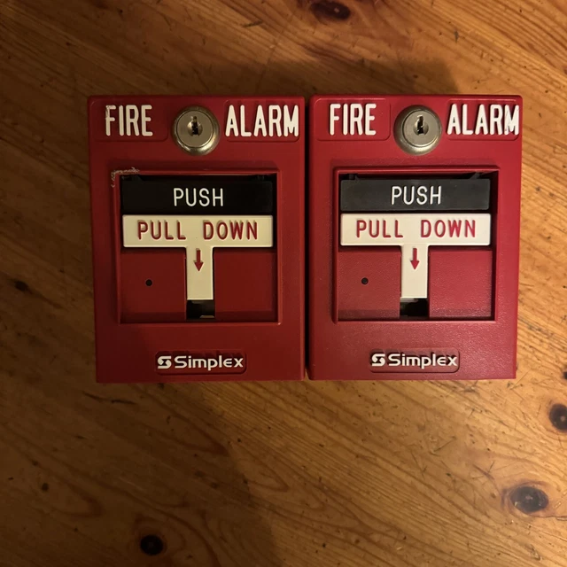 SIMPLEX 4099-9006 IDNET Addressable Fire Alarm Pull Station TESTED ...