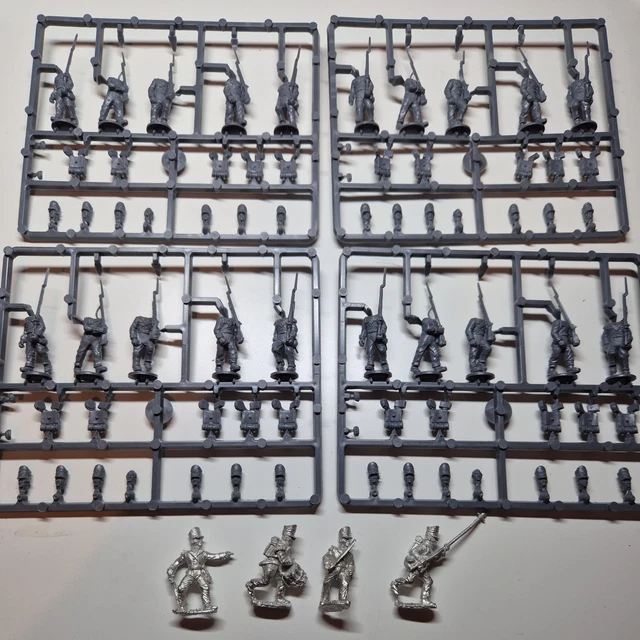 28MM NAPOLEONIC BRITISH Line Infantry Front Rank metal & Warlord games ...