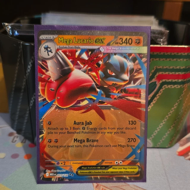 MEGA LUCARIO EX 077/132 - Pokémon Mega Evolution - English £11.55 ...