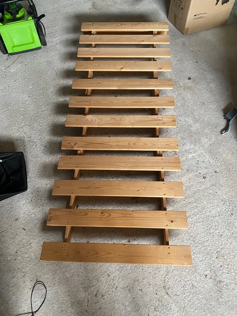 WOODEN FOLDABLE SINGLE Bed Frame £5.45 - PicClick UK
