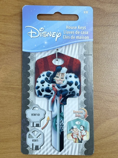 DISNEY CRUELLA DE Vil 101 Dalmatians Villains House Key Blank KW1 £9.77 ...