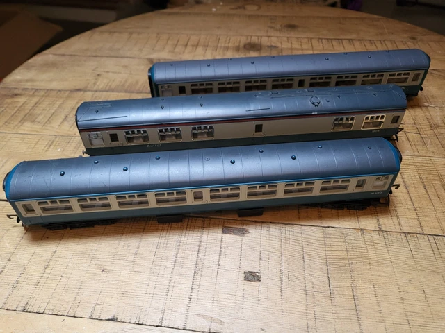 TRI-ANG HORNBY INTER City Coach Rake of 3 - 2x Coach 1 x Buffet ...