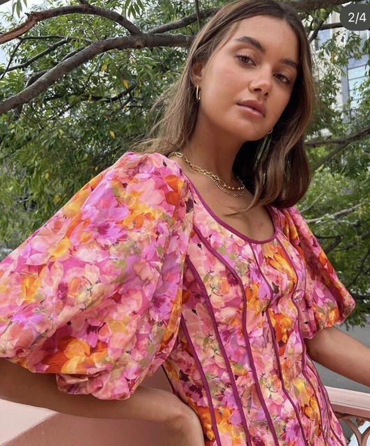 ACLER HANSLEY MINI Dress In Lotus BNWT Au 8 $495 Same Day Post EUR 120 ...