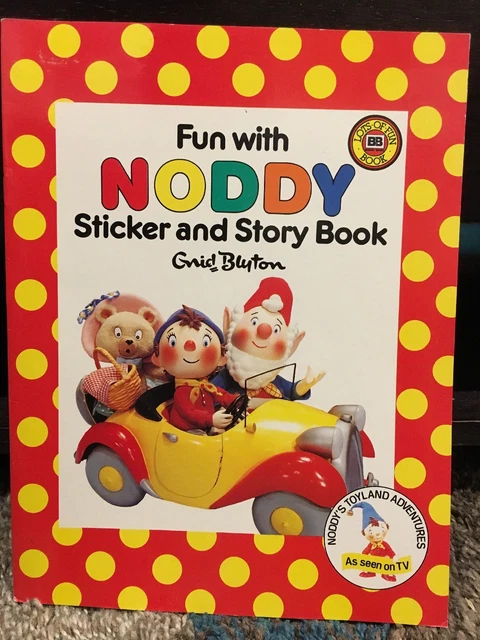 VINTAGE ENID BLYTON Noddy 1994 Sticker & story reading Scenes Book Free ...