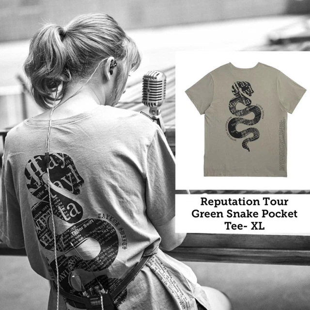 RARE! BRAND NEW! Taylor Swift Reputation Stadium Tour Snake Pocket T ...
