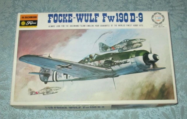 FUJIMI FOCKE-WULF FW190 D-9 Bachmann 0764 1/48 Scale Model Kit Complete ...