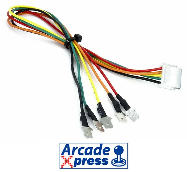 5 PIN CABLE Male Terminal Sanwa JLF Seimitsu Joystick to Jamma Arcade 4 ...