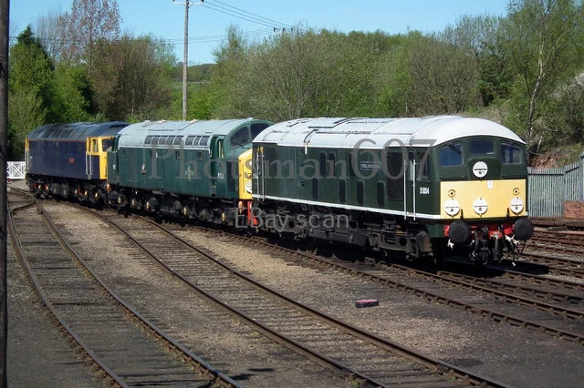 CLASS 24 24054 D5054 in BR Green with 40013 & 47843 at Barrow Hill £0. ...