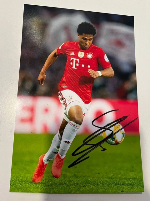 SERGE GNABRY BAYERN München DFB Original Autogramm Foto 10*15 orig sign ...