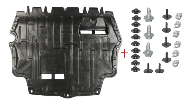 PLAQUE CACHE PROTECTION Sous Moteur + Clips Vw Passat B6 05-10 B7 10-15 ...