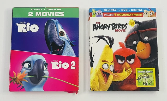RIO 1 AND 2, The Angry Birds Movie (Blu-ray+DVD) Lot 2-Movie Collection $21.60 - PicClick CA