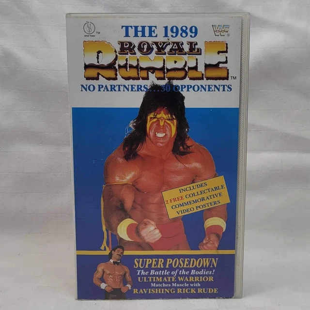 WWF ROYAL RUMBLE 1989 '89 Wrestling Video Pal Vhs Wwe Ultimate Warrior ...