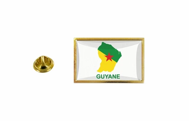 PINS PIN'S FLAG national badge map hat region france guyana guyane £4. ...