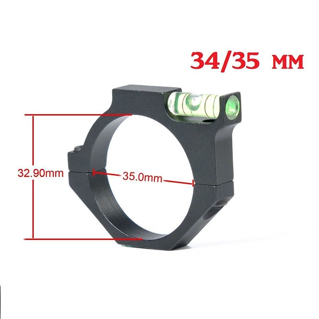 RIFLE SCOPE LASER Bubble Spirit Level For 34mm/35mm Rings Mount Holder ...