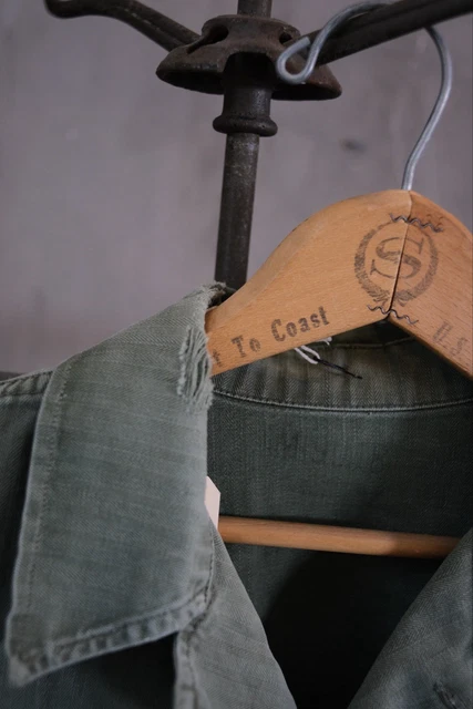 1950S US ARMY HBT HERRINGBONE TWILL SHIRT JACKET MEDIUM £158.48 ...