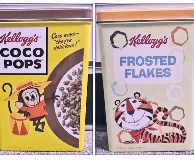 KELLOGGS COCO POPS & Frosted Flakes Retro & Vintage Collectable Cereal ...