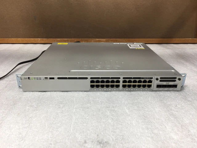 CISCO CATALYST WS-C3850-24T-E 24-Port PoE Managed Gigabit Switch w ...
