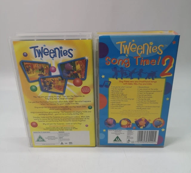 TWEENIES LET’S PLAY and Song Time 2 VHS Video Cassette Tape Kids ...