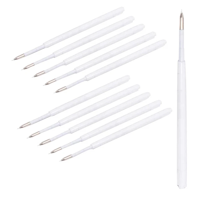 10 PCS FINE Point Pin Pen Refills Spare Refill for Weeding Pens ...