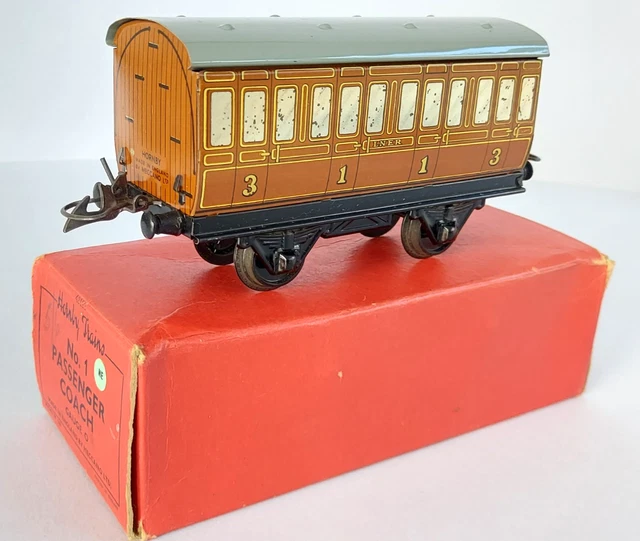 O GAUGE HORNBY TRAINS No. 1 LNER Passenger Coach - Superb Boxed Example ...