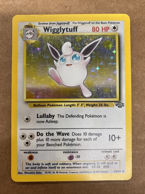 POKÉMON TCG - Wigglytuff 16/64 - Jungle - HOLO Unlimited Holo Rare - LP ...