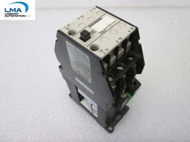 SIEMENS 3TB42 10-0B Contactor 30A 3-Pole Coil 24 Vdc $39.00 - PicClick CA
