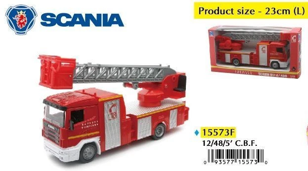 NEW-RAY SCANIA FIRE Ladder Truck 1:43 Scale £22.18 - PicClick UK