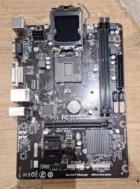 GIGABYTE GA-H81M-DS2V , 4TH GEN BOARD NO I/O SHIELD £24.99 - PicClick UK