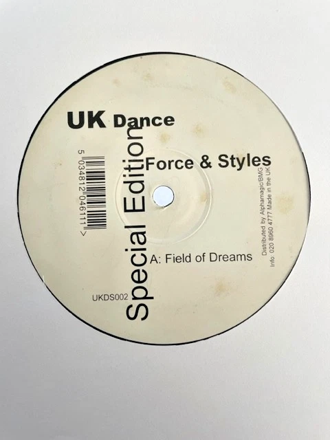 FORCE & STYLES ‎– Field Of Dreams / Pacific Sun 12" Happy Hardcore ...
