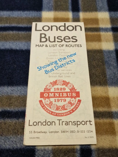 LONDON BUSES NETWORK Map and List of Routes (1979) - 150 Years of ...