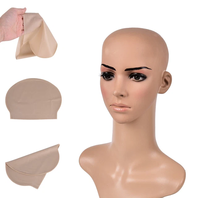 SKINHEAD BALD HEAD Latex Skin Wig Cap Fake Unisex Party Hair N#km EUR 4 ...