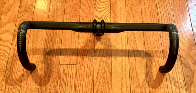 SPECIALIZED S-WORKS SHALLOW Bend 42cm Carbon Bike Handlebar + 100mm ...