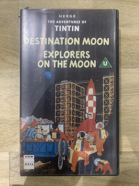 TINTIN DESTINATION MOON Explorers On The Moon VHS video £10.00 ...