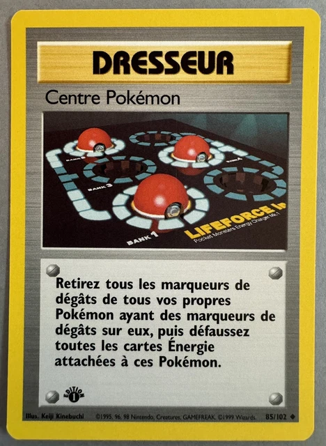CARTE POKEMON CENTRE Pokémon 85/102 Set de Base Edition 1 PSA PCA NM ...