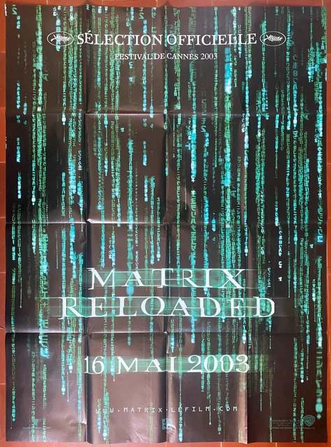 POSTER MATRIX RELOADED Wachowski KEANU REEVES Laurence Fishburne ...