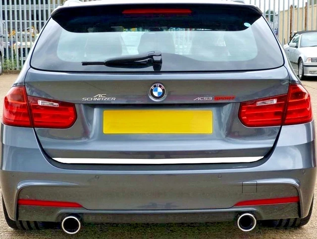 BMW 5 F11 Estate Touring - CHROME Rear Trim Strip Trunk Tuning Tailgate ...